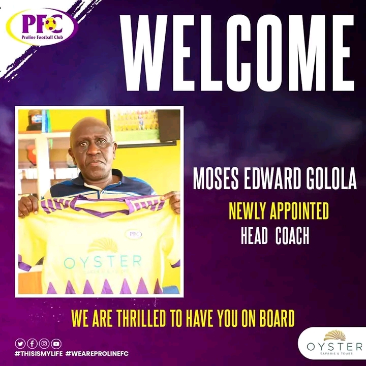 Edward Golola appointed new Proline FC head coach | Swift Sports Uganda